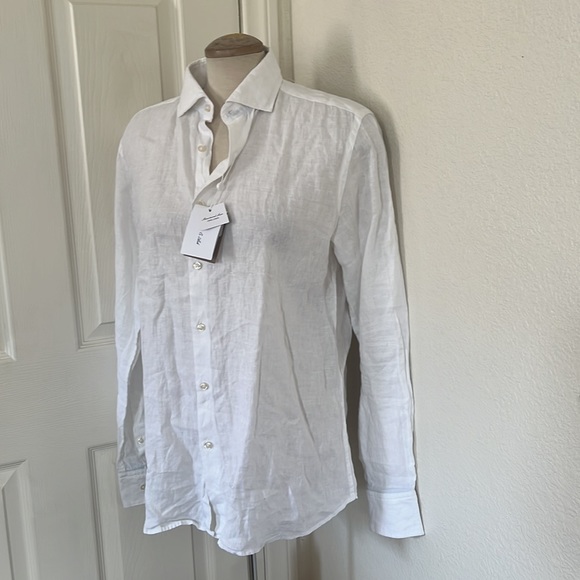 Porter & Ash | Shirts | Nwt 298 Porter And Ash Linen White Shirt | Poshmark